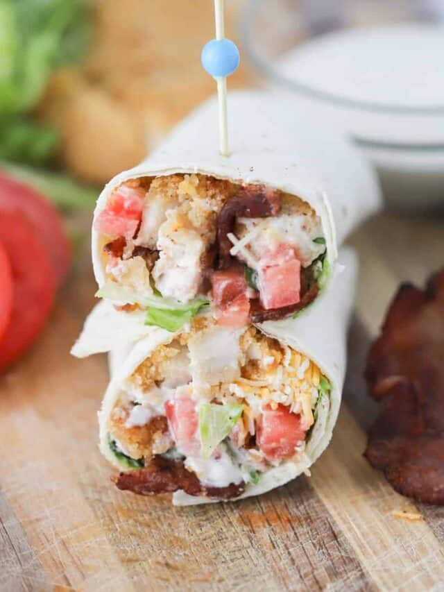 Chicken And Bacon Wrap Story - The Carefree Kitchen