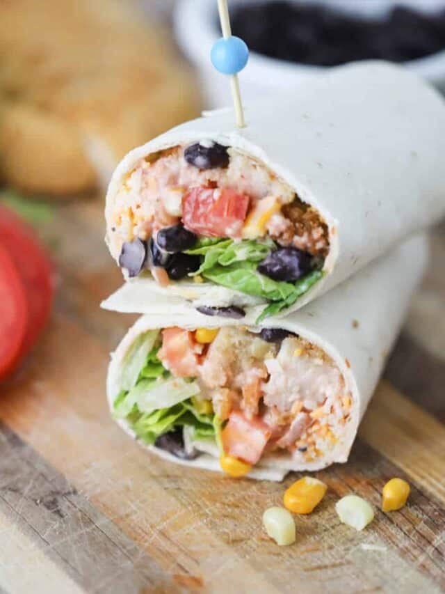 Southwest Chicken Wrap Story - The Carefree Kitchen