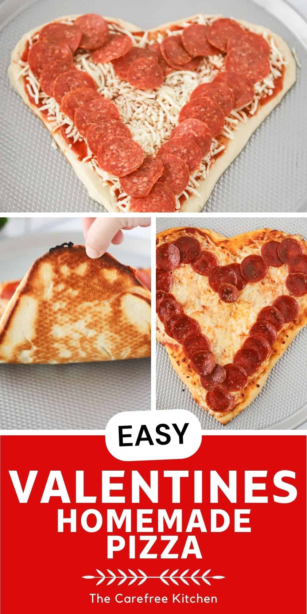 Heart Shaped Pizza Recipe - The Carefree Kitchen