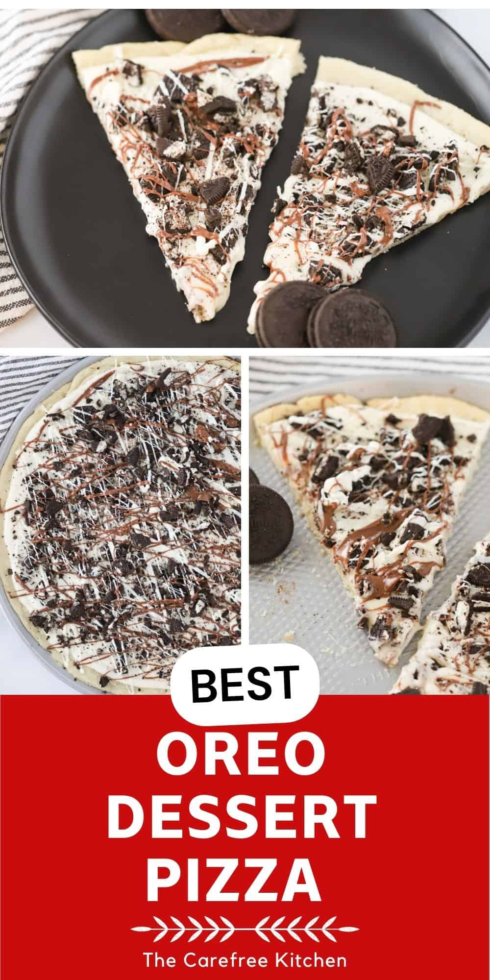 Oreo Dessert Pizza Recipe - The Carefree Kitchen