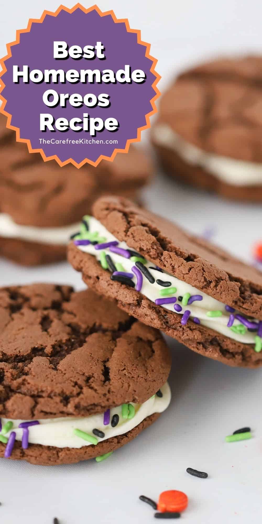 Homemade Oreo Cookie Recipe - The Carefree Kitchen