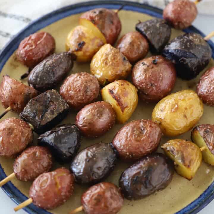 Grilled Baby Potatoes - The Carefree Kitchen