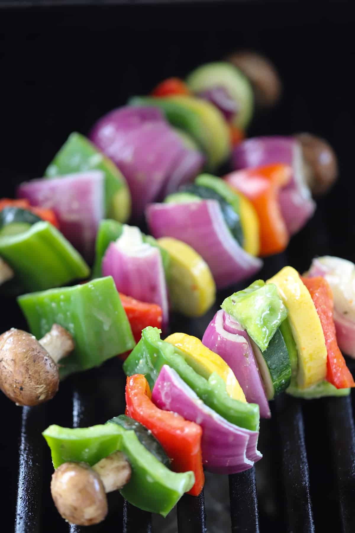 Grilled Veggie Kabobs - The Carefree Kitchen