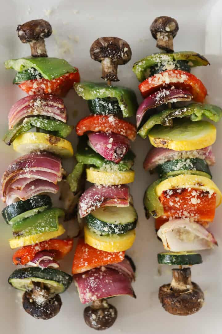 Grilled Veggie Kabobs - The Carefree Kitchen