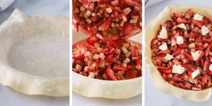 Easy Strawberry Rhubarb Pie Recipe - The Carefree Kitchen