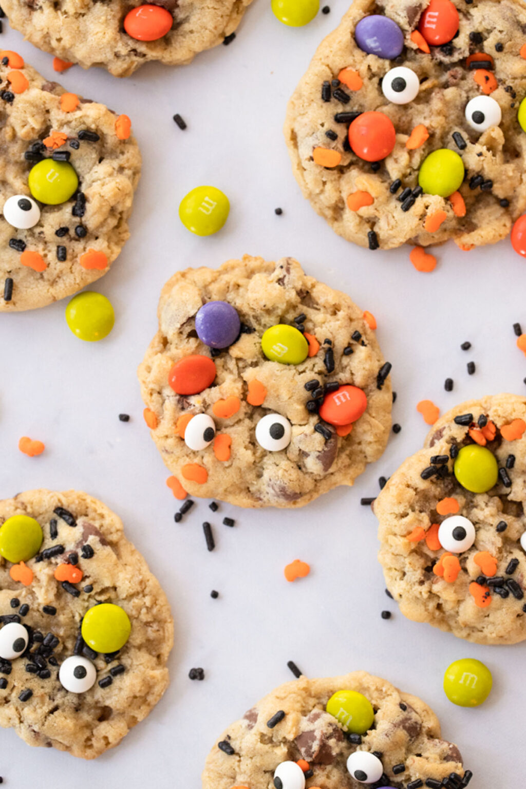 Halloween Monster Cookies - The Carefree Kitchen