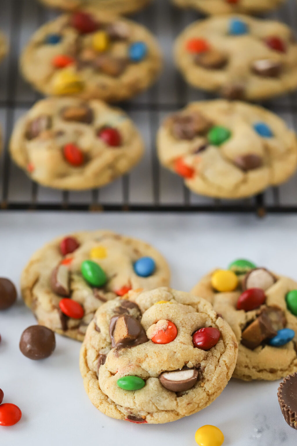 Leftover Candy Cookies - The Carefree Kitchen