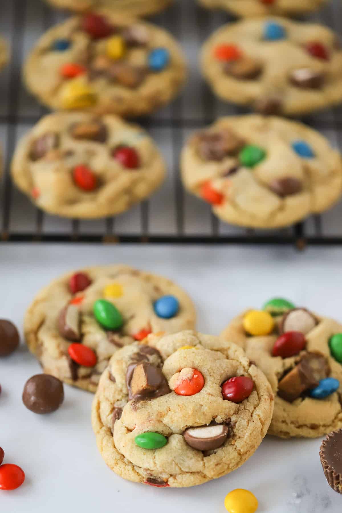 Leftover Candy Cookies - The Carefree Kitchen