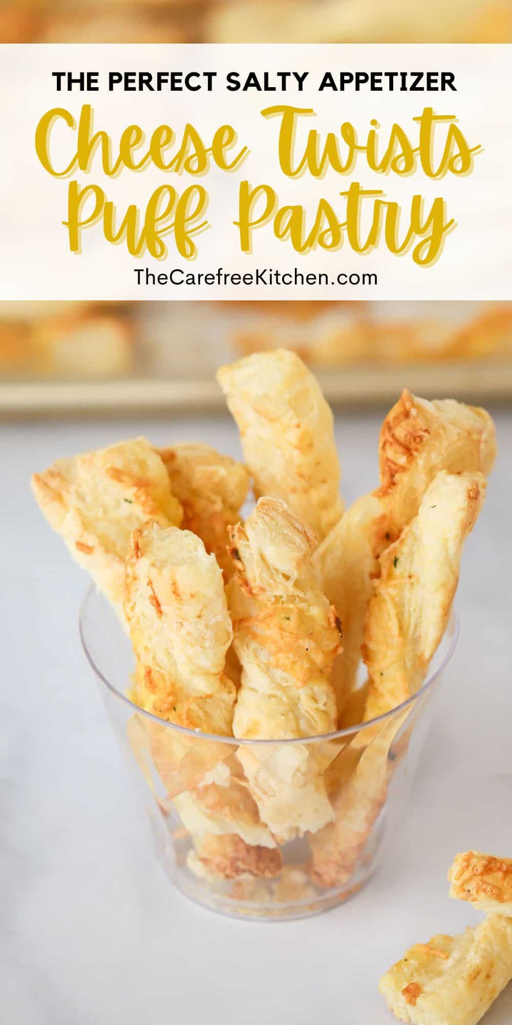 Puff Pastry Cheese Twists - The Carefree Kitchen