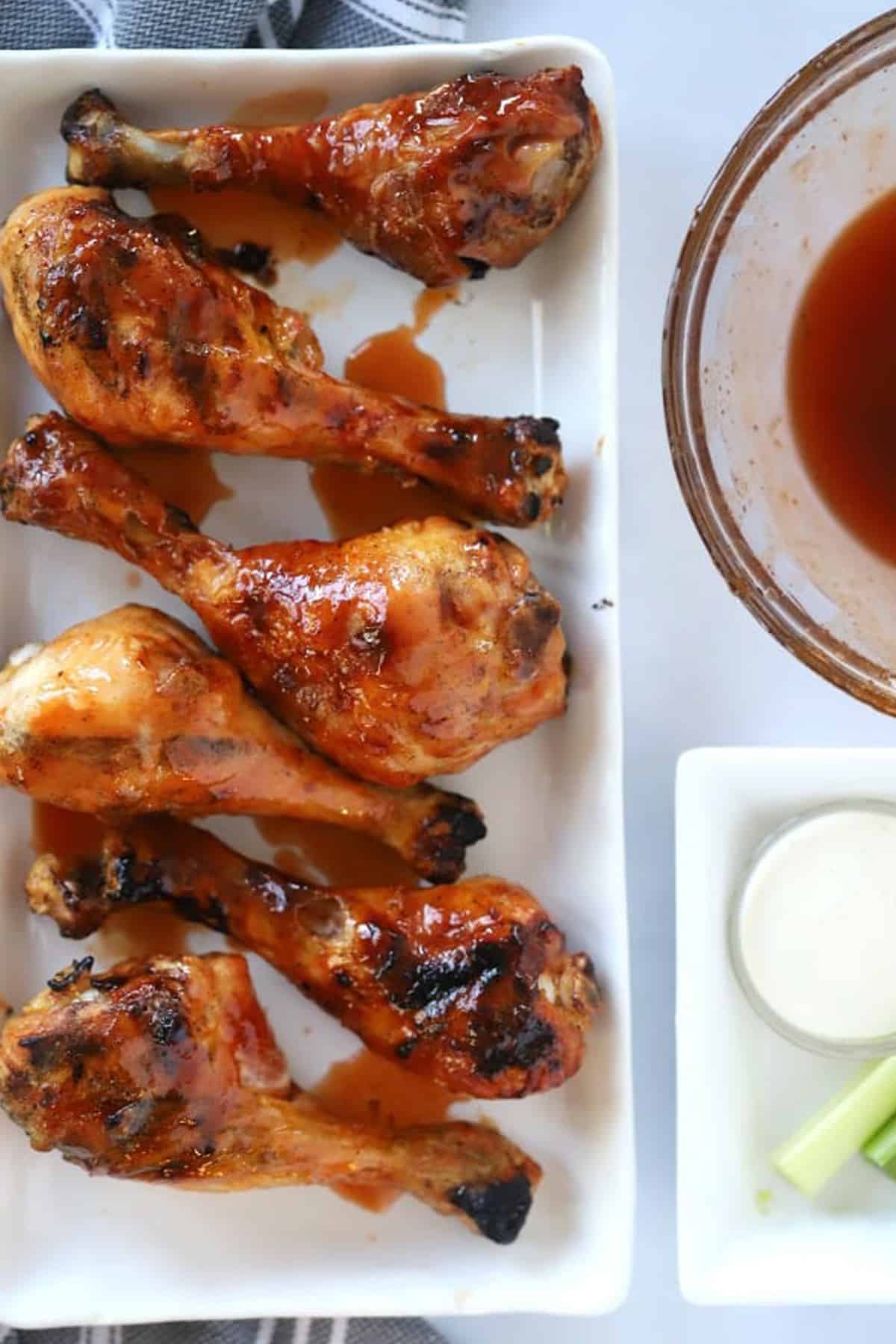 Buffalo Chicken Drumsticks - The Carefree Kitchen