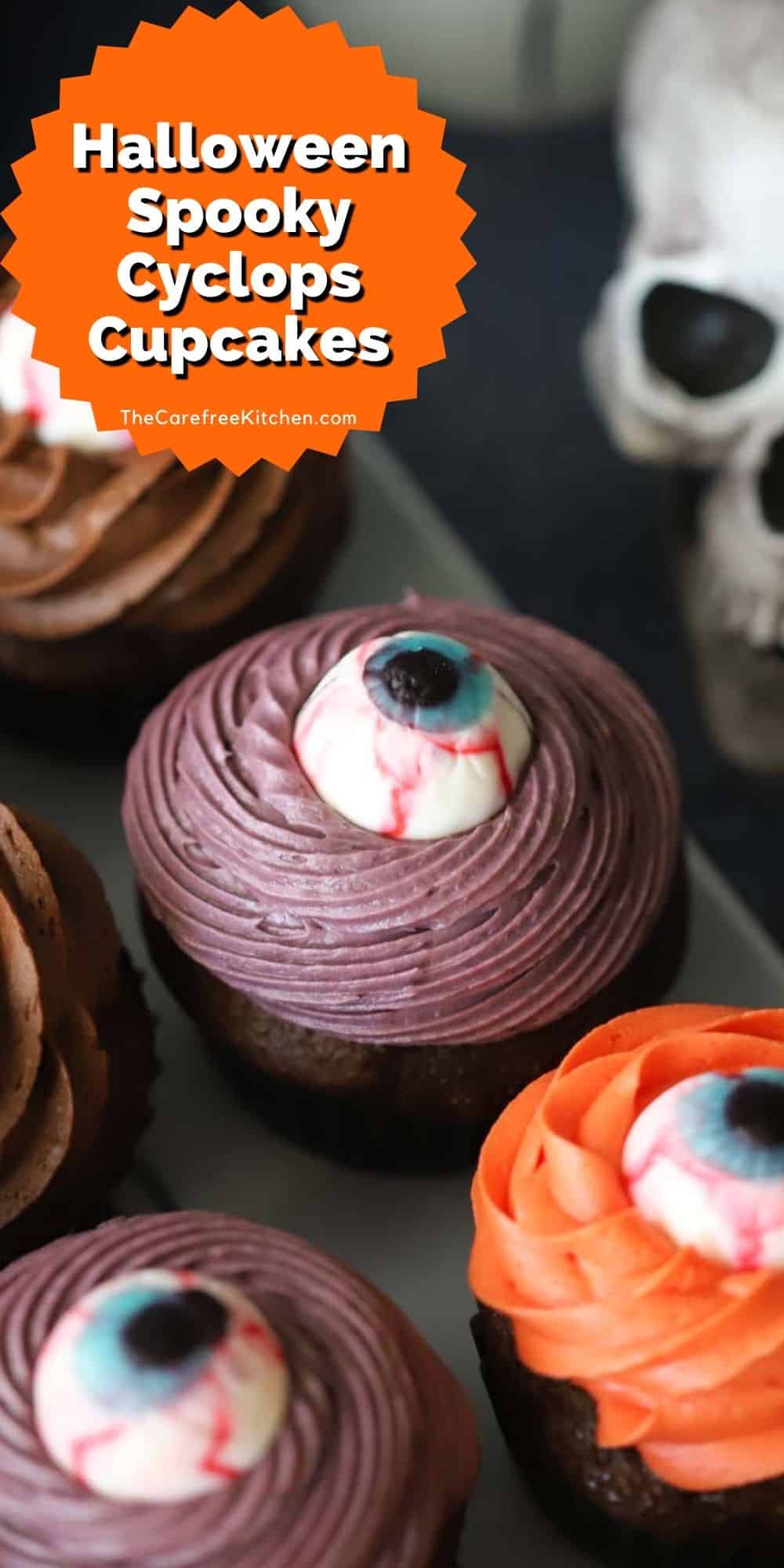 Halloween Eyeball Cupcakes - The Carefree Kitchen