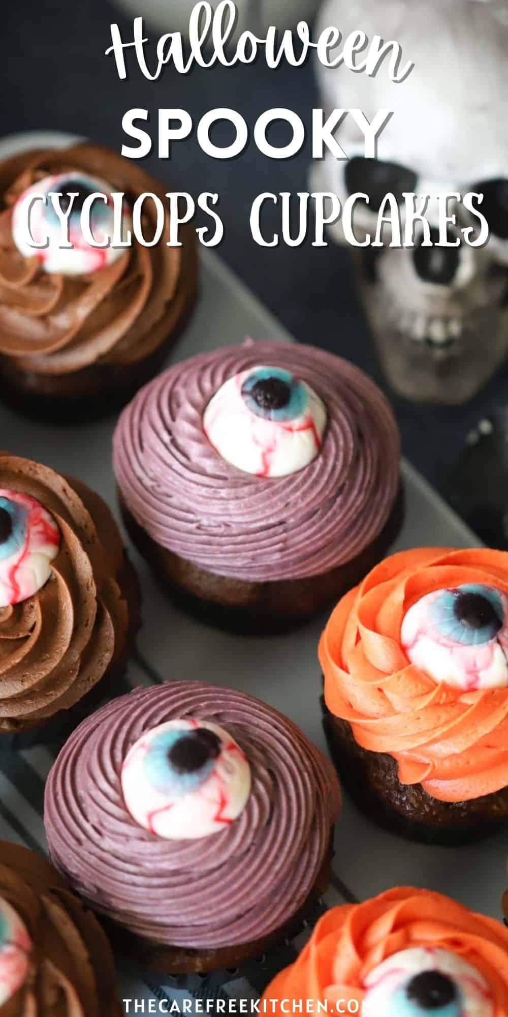 Halloween Eyeball Cupcakes - The Carefree Kitchen
