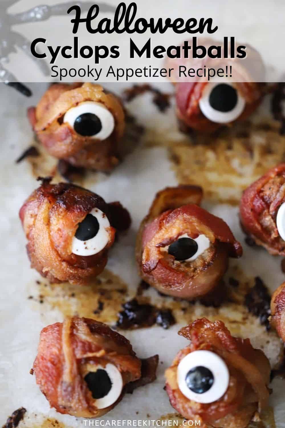 Halloween Mummy Meatballs - The Carefree Kitchen