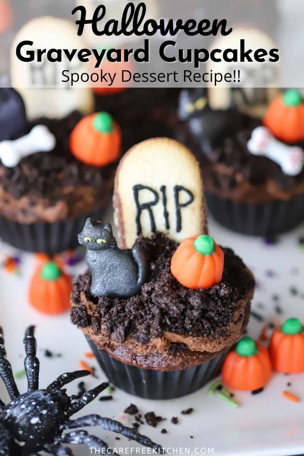 Graveyard Cupcakes - The Carefree Kitchen