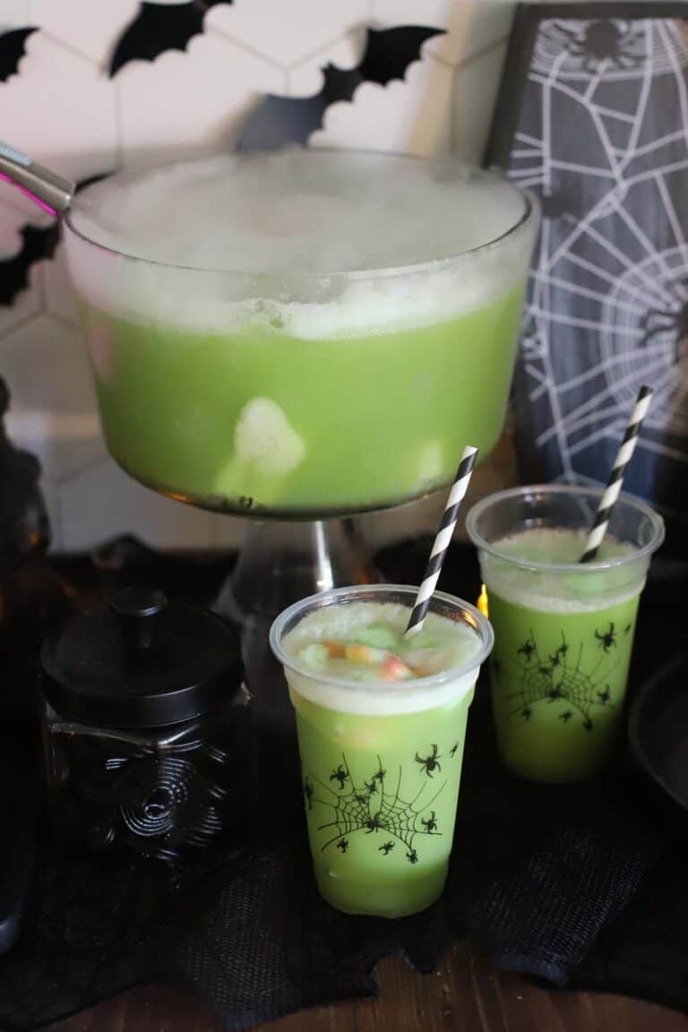 Green Punch Recipe {Halloween} - The Carefree Kitchen