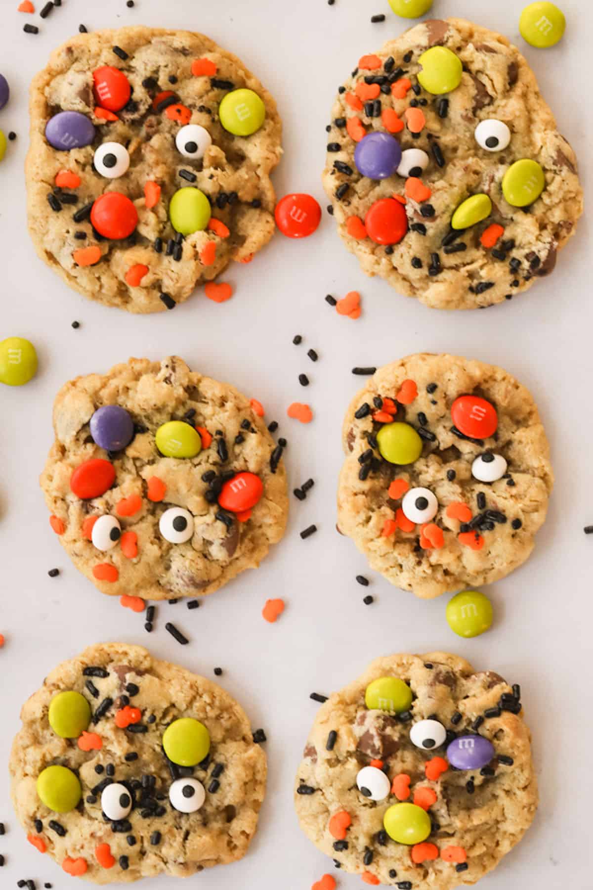 Halloween Monster Cookies - The Carefree Kitchen