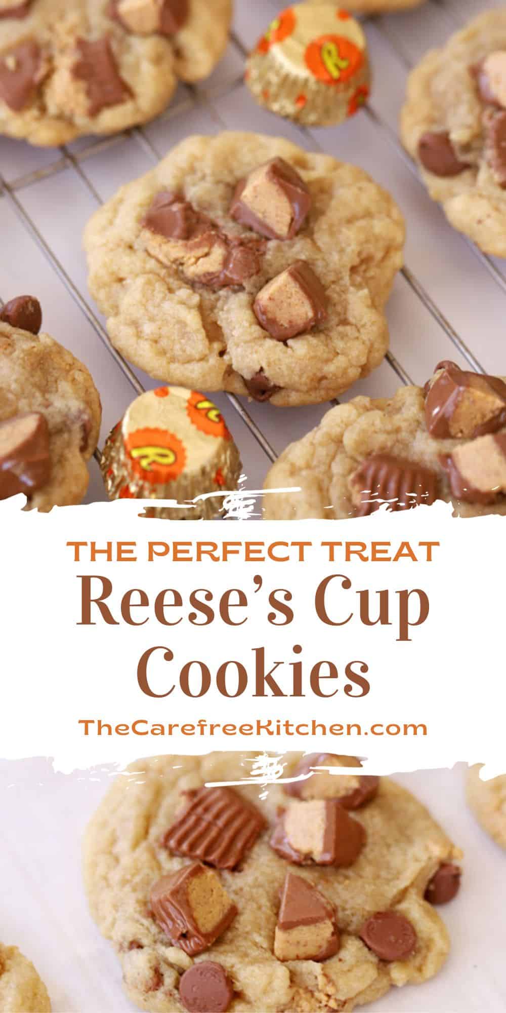 Reese's Peanut Butter Cup Cookie Recipe - The Carefree Kitchen