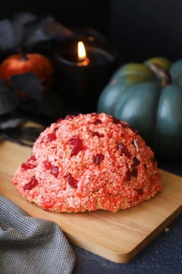 Halloween Rice Krispie Brains - The Carefree Kitchen