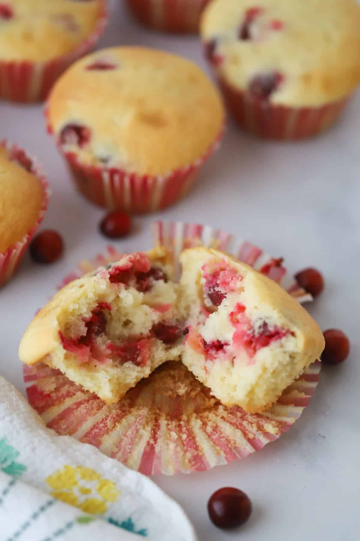 Orange Cranberry Muffins Recipe - The Carefree Kitchen