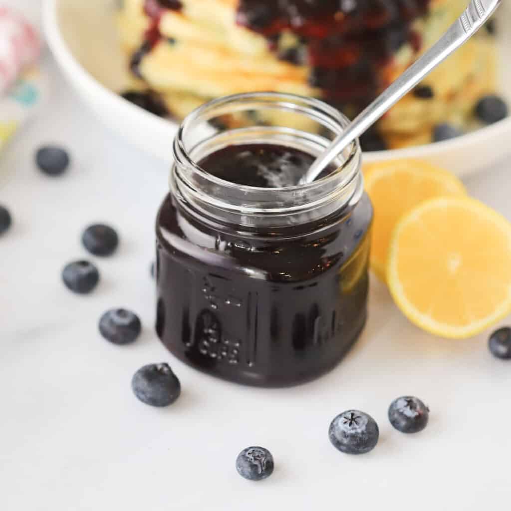 Homemade Blueberry Syrup - The Carefree Kitchen