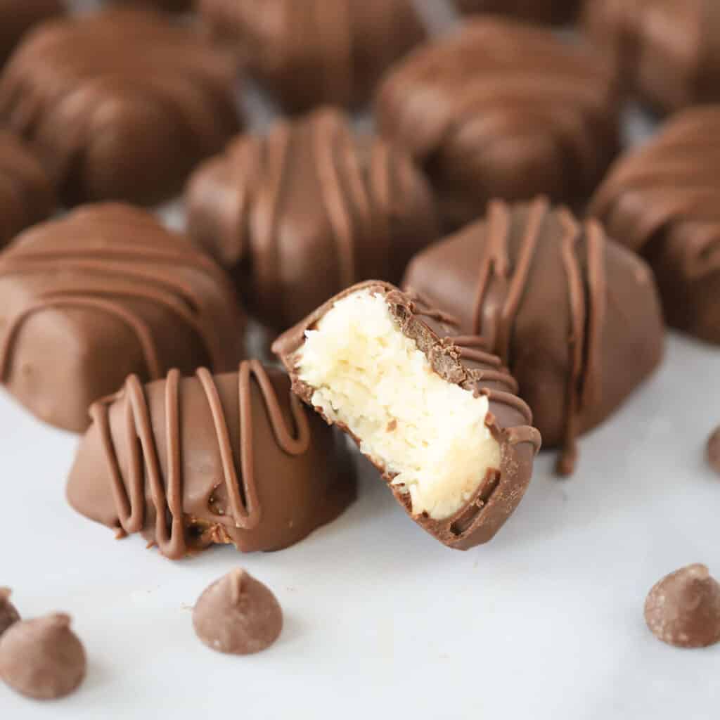 Homemade Mounds Coconut Candy - The Carefree Kitchen
