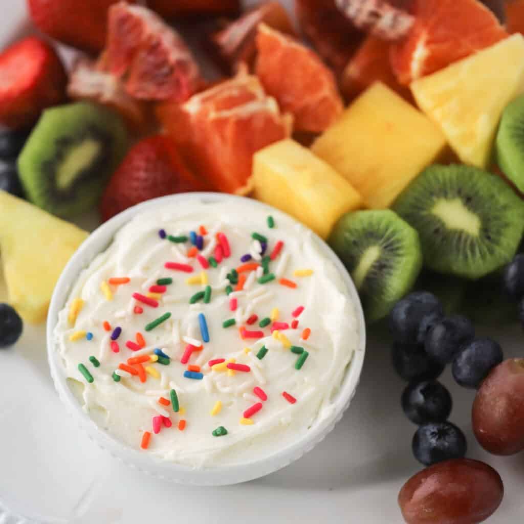 Rainbow Fresh Fruit Kabobs - The Carefree Kitchen