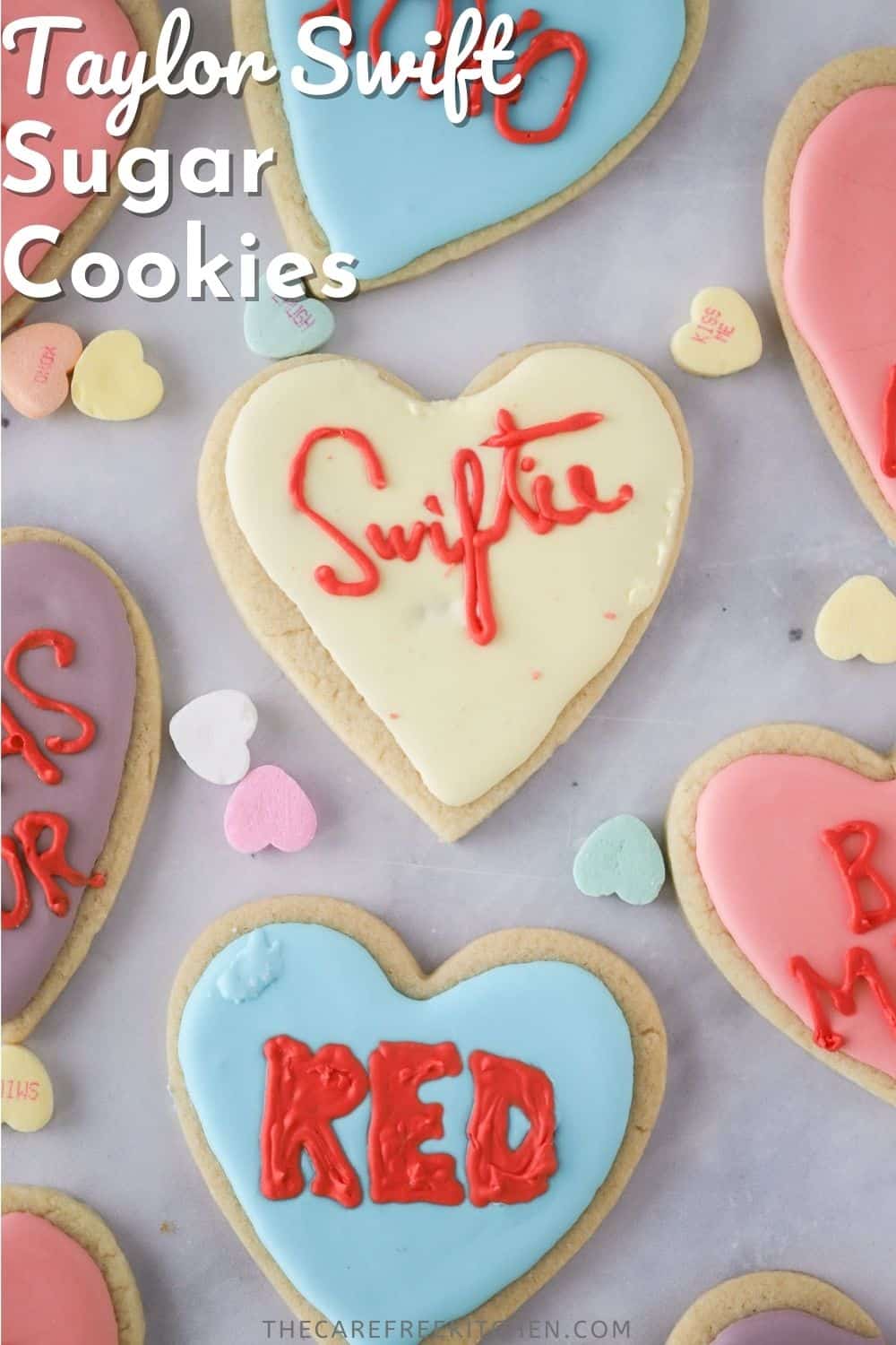 Taylor Swift Sugar Cookies - The Carefree Kitchen