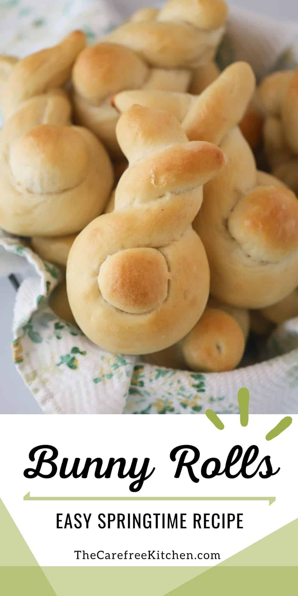 Bunny Rolls for Easter - The Carefree Kitchen