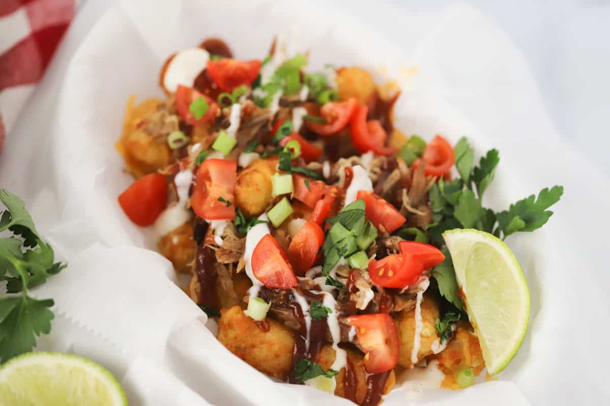 Totchos Recipe {Tater Tot Nachos} - The Carefree Kitchen