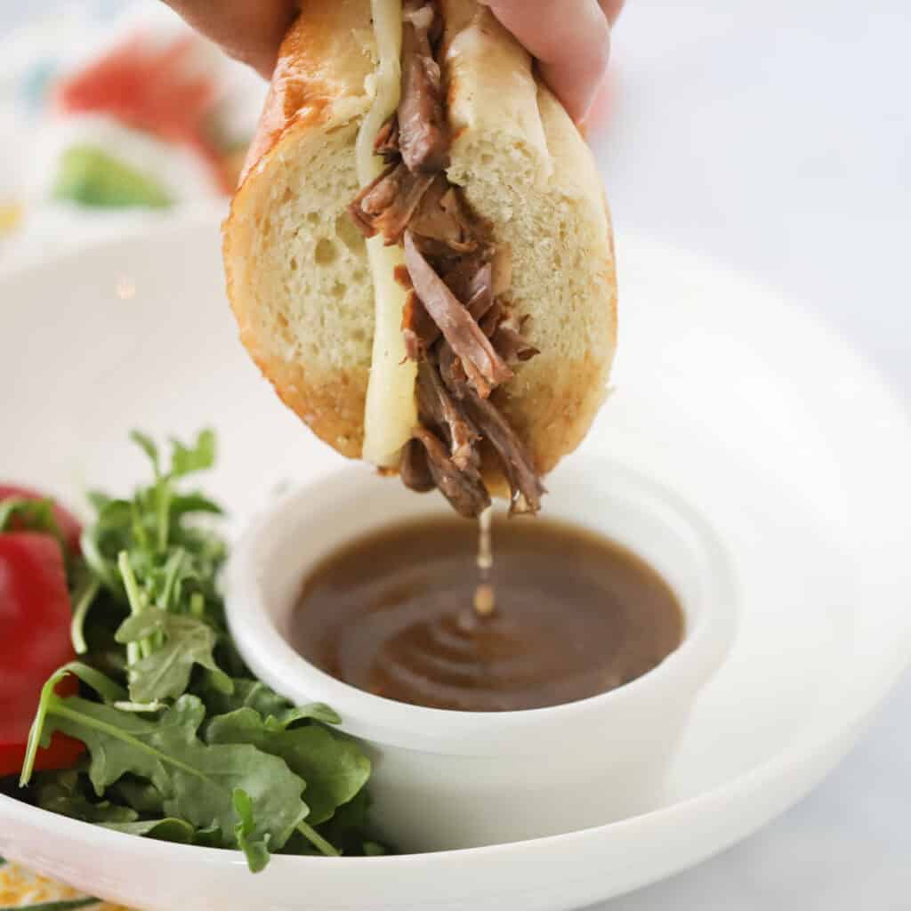 Slow Cooker French Dip Recipe - The Carefree Kitchen