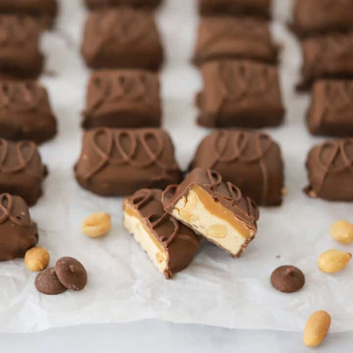 Homemade Snickers Recipe - The Carefree Kitchen