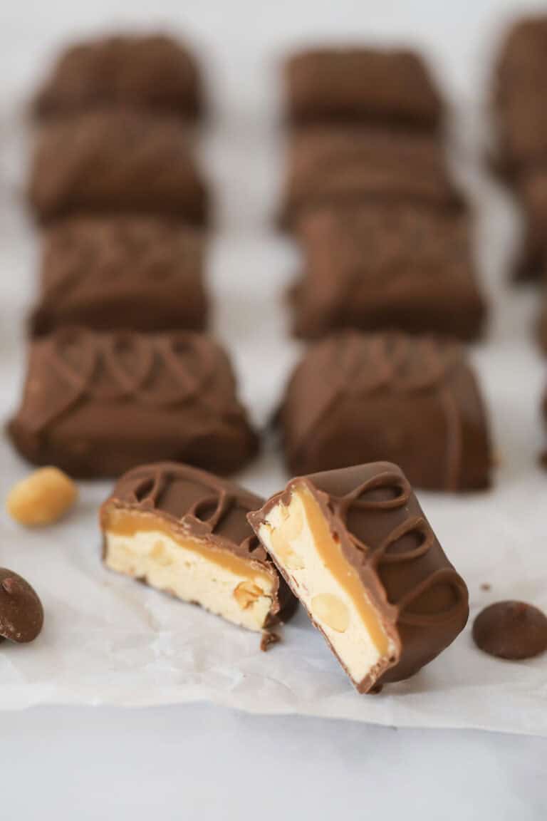 Homemade Snickers Recipe - The Carefree Kitchen