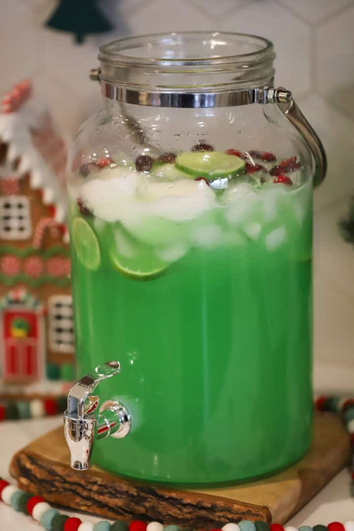 Grinch Punch Recipe - The Carefree Kitchen