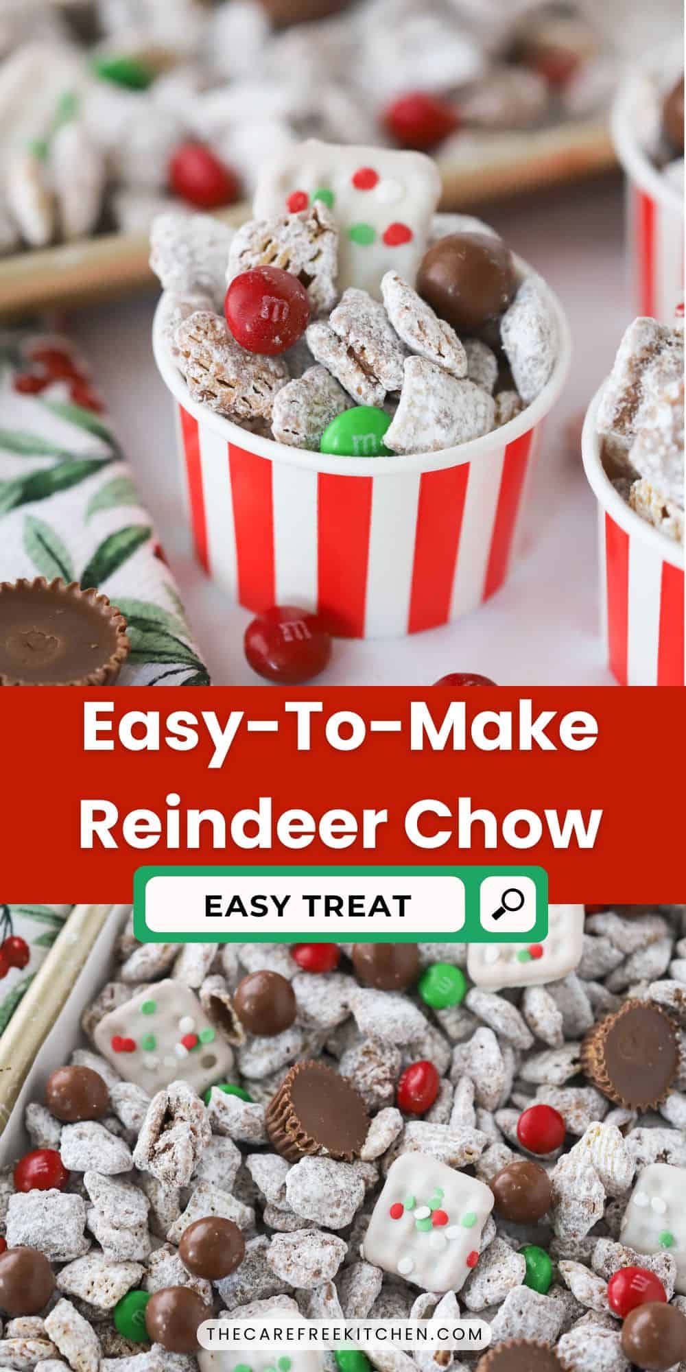Reindeer Chow Recipe - The Carefree Kitchen