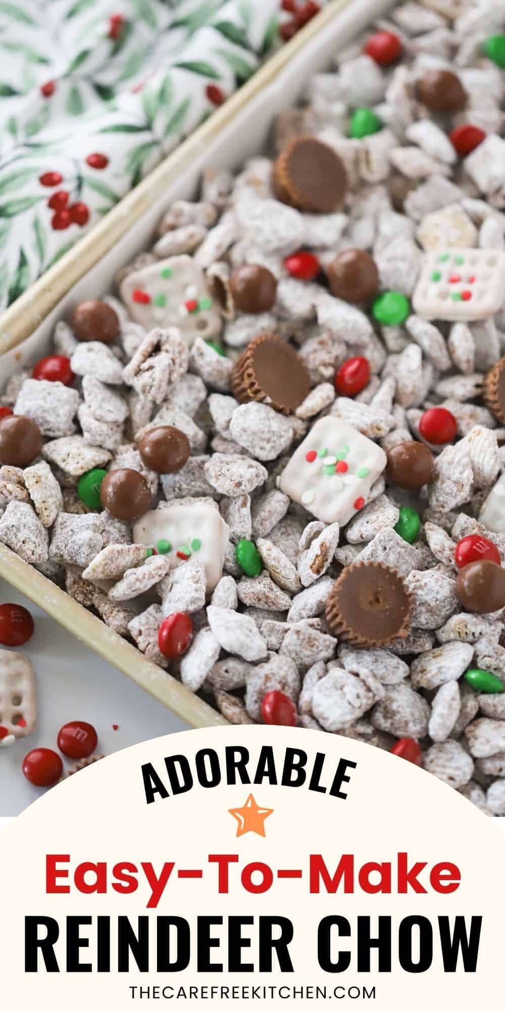 Reindeer Chow Recipe - The Carefree Kitchen