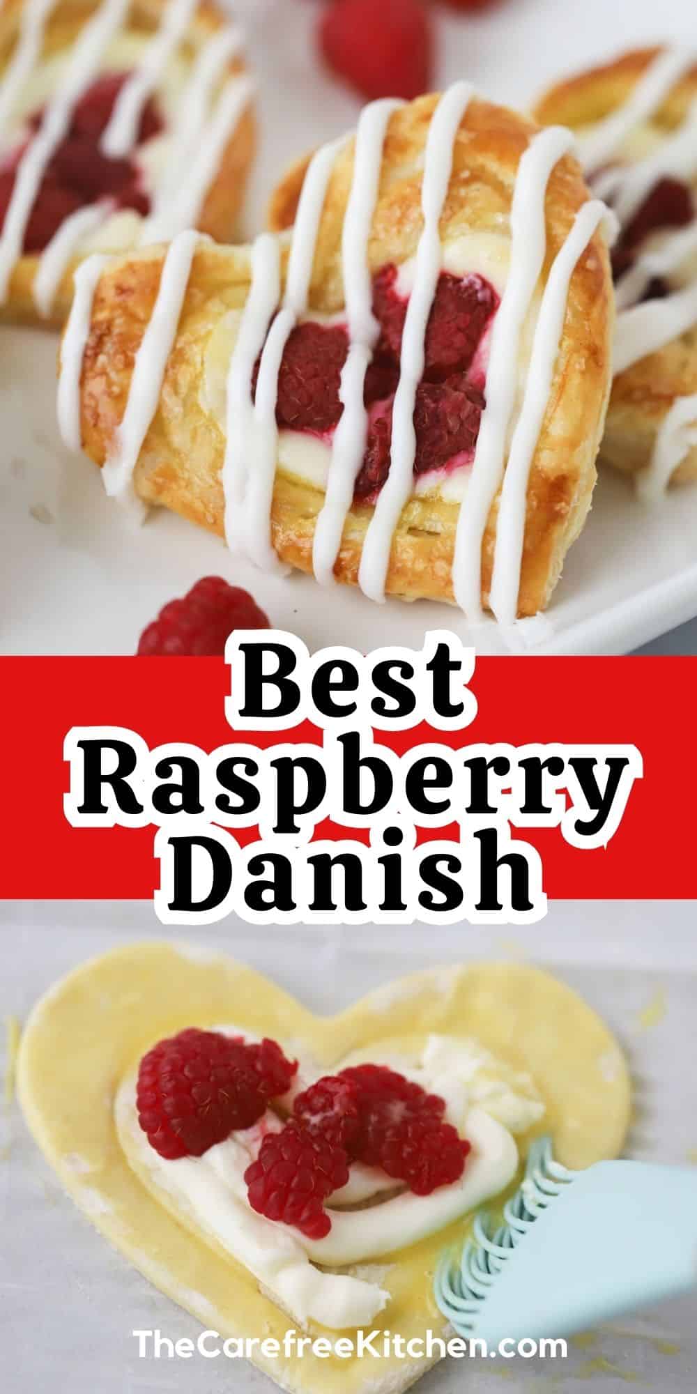 Raspberry Cheese Danish - The Carefree Kitchen